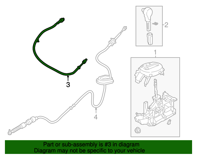 2013-2020 Nissan NV200 Interlock Cable 34908-3LM0A | TascaParts.com
