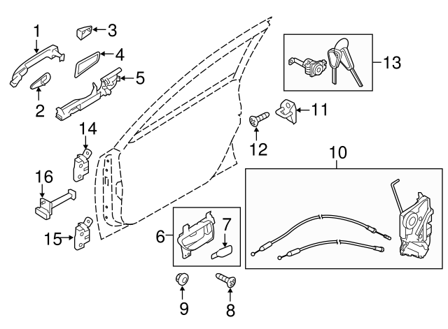 2015-2019 Subaru Door Check 61124AL00A | Subaru Parts Store