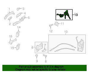 57492AL00A - Lock Cylinder - 2015-2021 Subaru | Subaru Parts Exchange