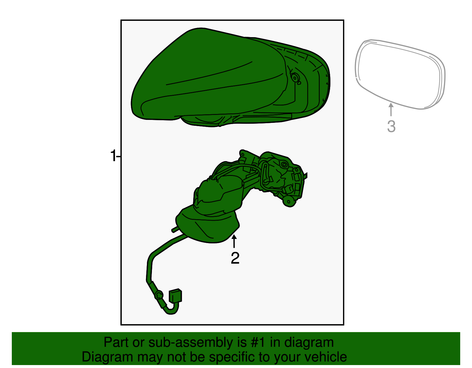 87906-53070-C0 - High-Quality Door Mirror for 2008 Lexus | AutoNation Parts