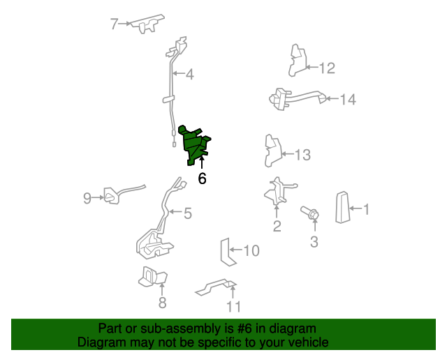 2007-2014 Toyota FJ Cruiser Lock Controller 69640-35010 | Toyota Parts ...