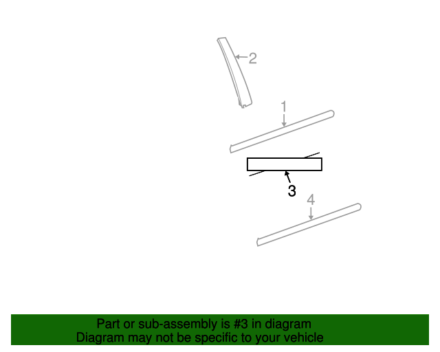 2013-2019 Ram Molding 68140239AA | TascaParts.com