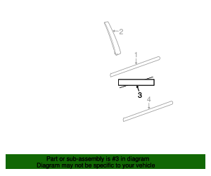 2013-2019 Ram Molding 68140239AA | TascaParts.com