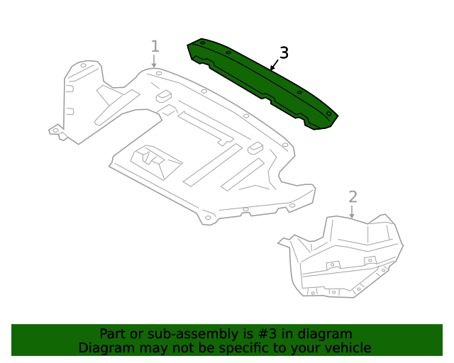Genuine BMW 51-71-8-091-107 | Rear Diffuser Shield | FREE Shipping on ...
