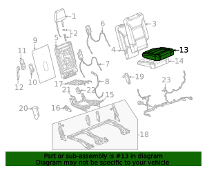 2021-2022 GM Cushion Cover 84686311 | GMPartsDirect.com