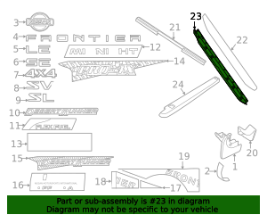 2013-2019 Nissan Frontier OEM NEW 2013-2019 Nissan Frontier S SL SV ...