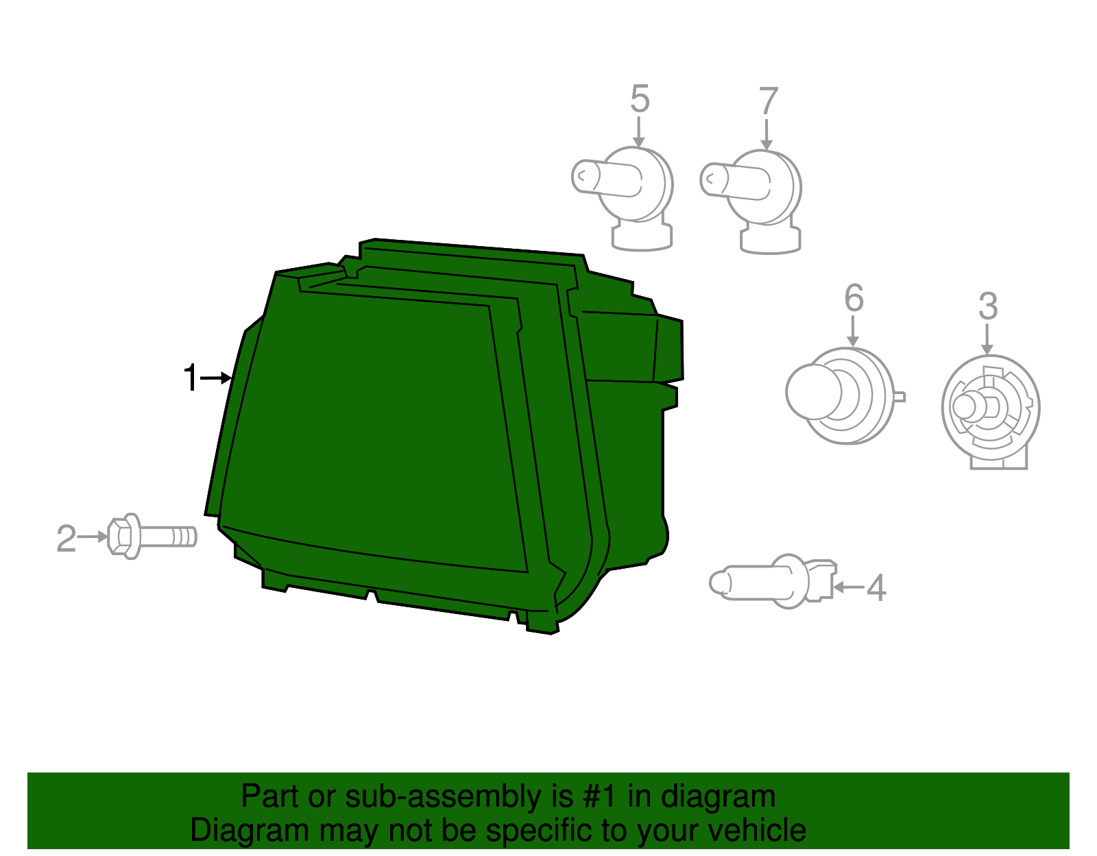 68200085AC - Headlamp Park And Turn Lamp Left - 2013-2020 Dodge Journey ...