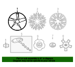 Genuine Wheel, Alloy for 2013-2015 Lexus LX570 Part# 4261A-60062 ...