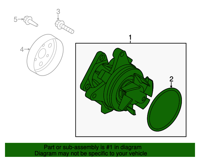 LR081578 - Water Pump Assembly 2012-2017 Land Rover | Land Leaping ...