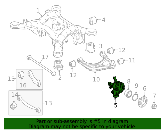166-350-02-08 - Steering Knuckle 2016-2019 Mercedes-Benz ...
