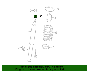 Genuine OEM Ford Part - Shock Upper Bushing 7T4Z-18017-AA | Genuine OEM ...