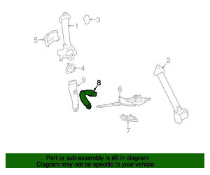 2013-2015 Toyota RAV4 Center Buckle 73330-42140-C0 | OEM Parts Online