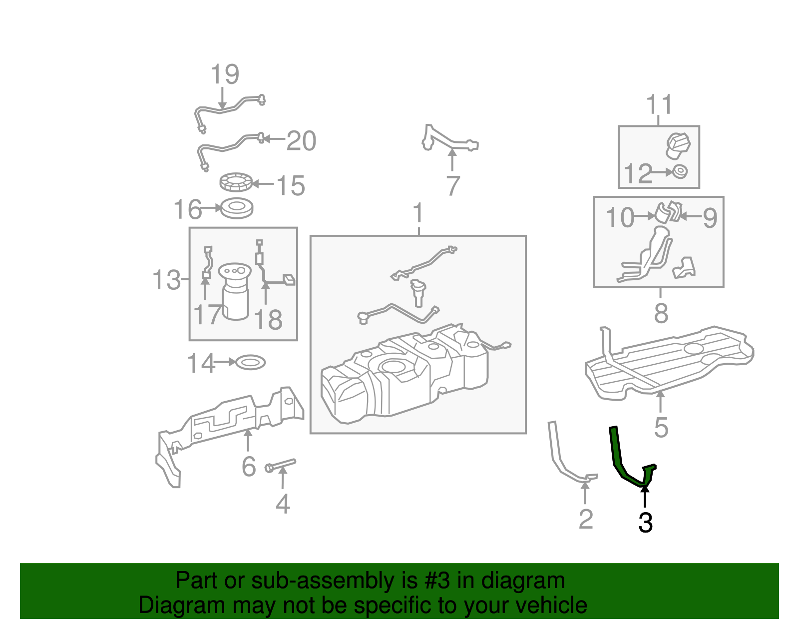 2007-2021 Toyota Tundra Fuel Tank Strap 77602-0C150 | Toyota San Diego ...