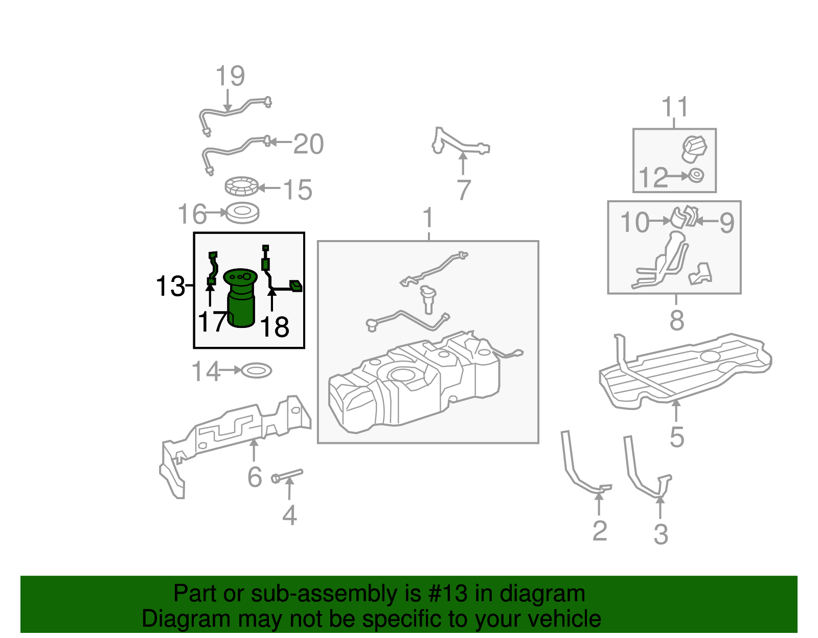 77020-0C090 - Fuel Pump Assembly - 2009-2011 Toyota | Nucar Toyota of ...