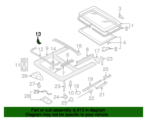 1998-2014 Volkswagen Deflector Mount Kit 8D5-898-671-A | OEM Parts Online