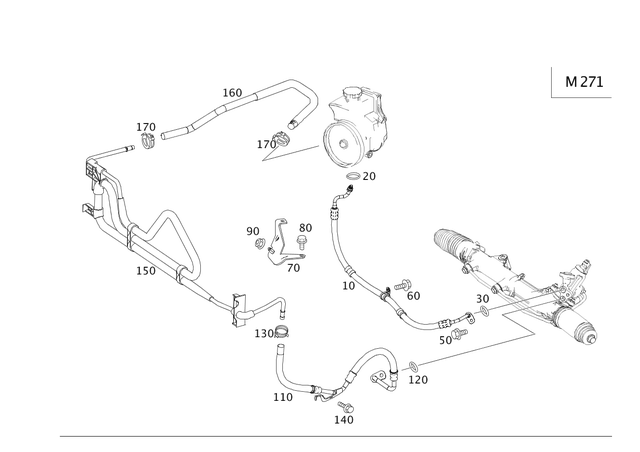 Cooling Pipe - Part #204-460-20-24 | Mercedes Parts Center