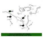 2017-2022 Porsche Panamera Suspension Stabilizer Bar Bushing 971-411 ...