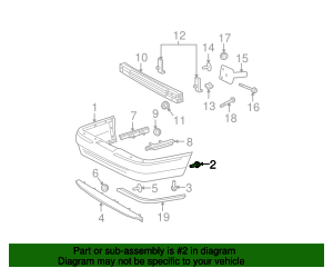 1997-2005 Ford License Bracket Rivet -388442-S309 | QuirkParts
