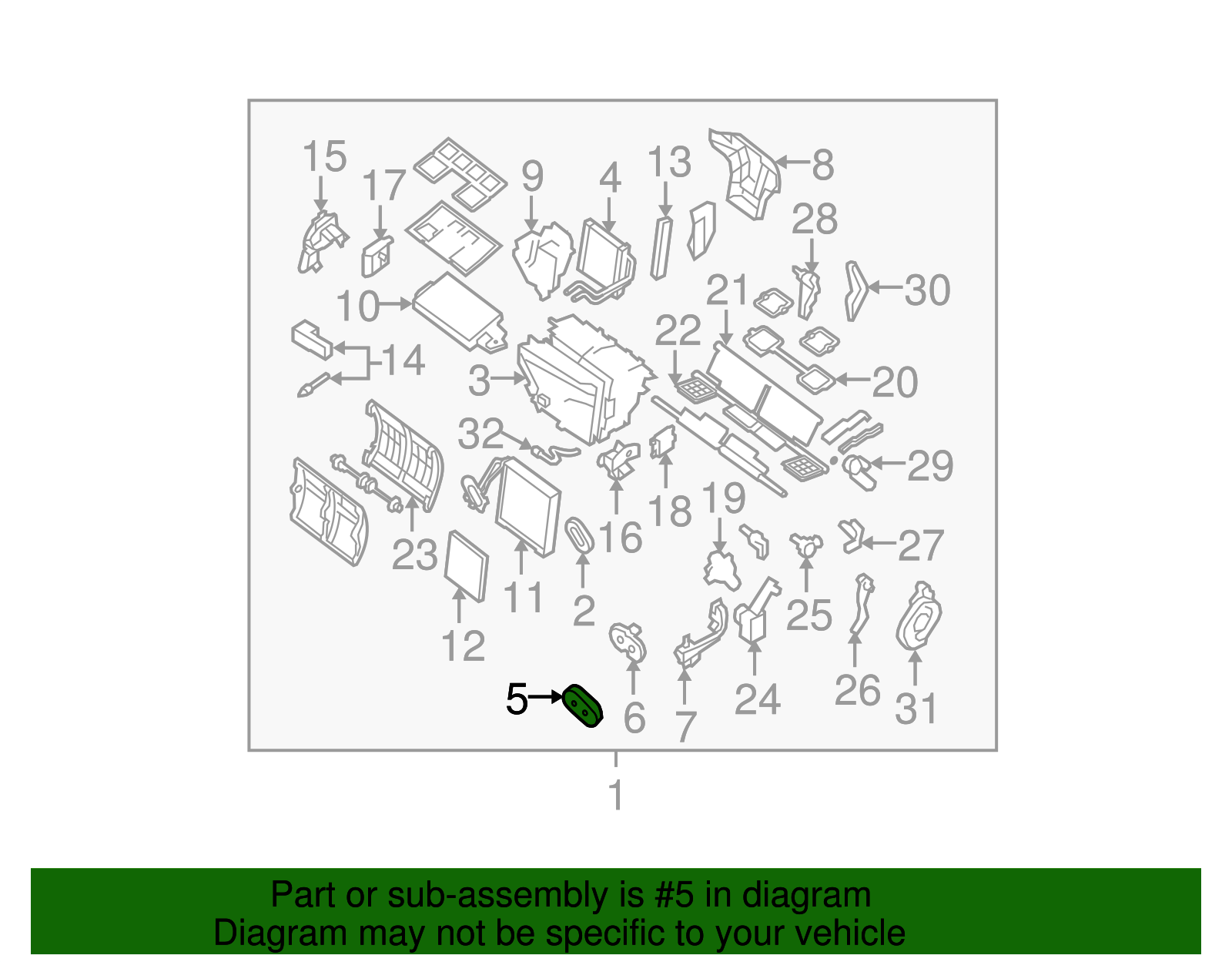 2007-2014 Nissan Heater Core Plate 27174-JA00A | Team Nissan Inc.