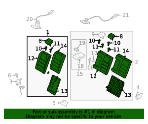 BDWP-57-400C-02 - Seat Back Assembly 2020-2021 Mazda 3 | Florida Mazda Parts