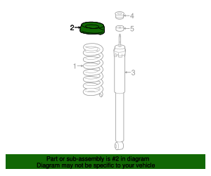 204-324-13-84 - Spring Upper Seat 2012-2020 Mercedes-Benz | Mercedes ...