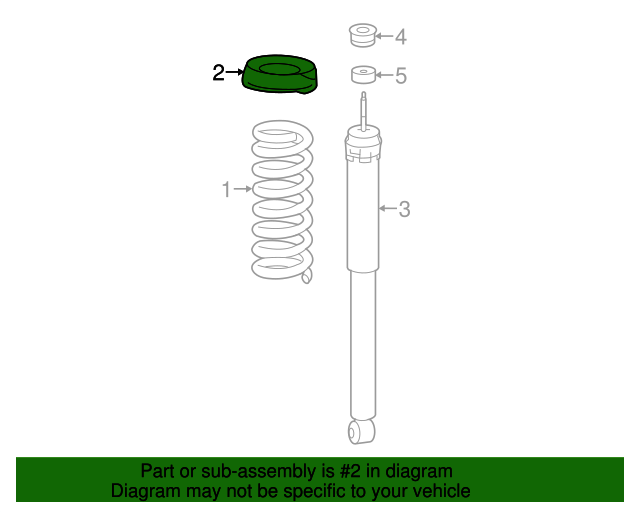 204-324-13-84 - Spring Upper Seat 2012-2020 Mercedes-Benz | Mercedes ...