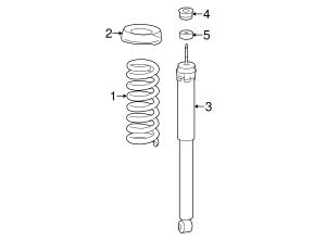 204-324-13-84 - Spring Upper Seat 2012-2020 Mercedes-Benz | Mercedes ...