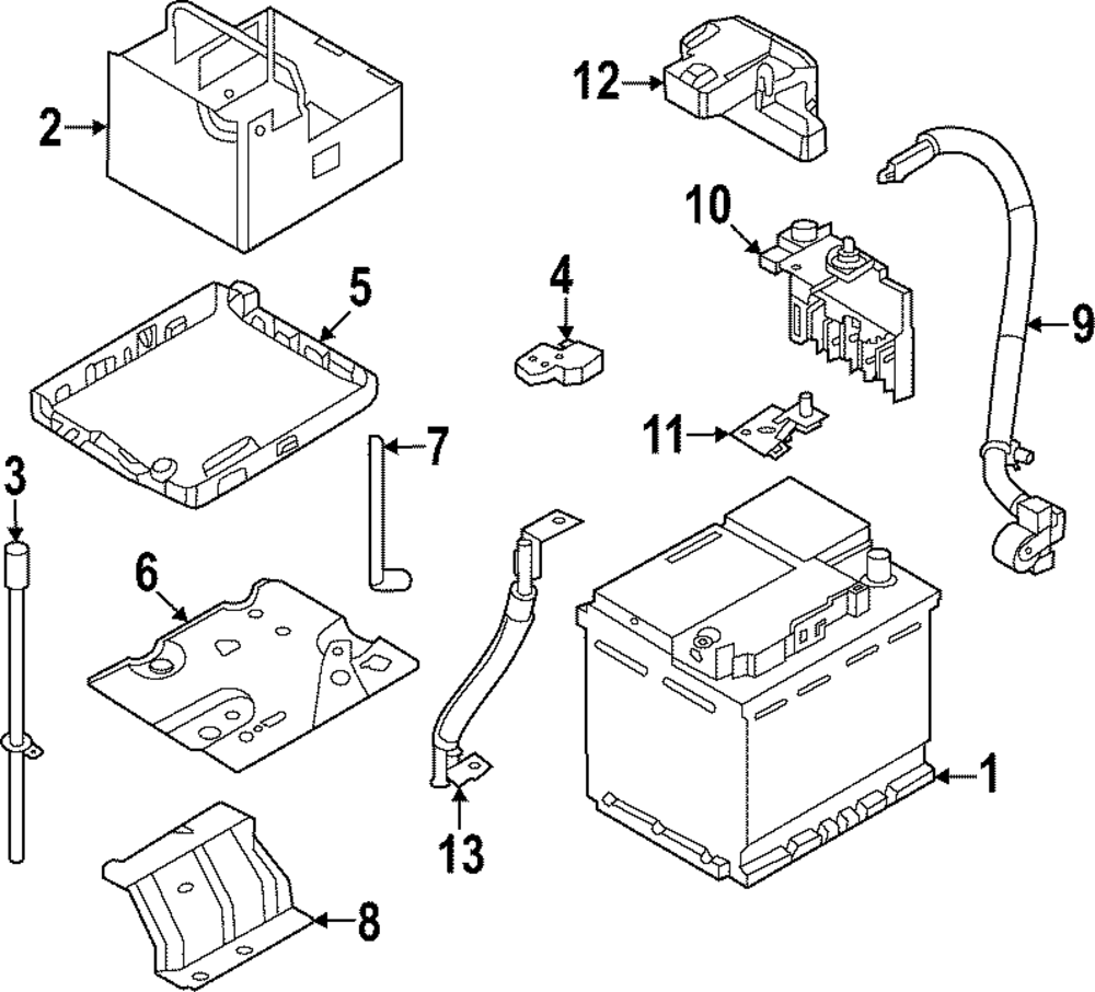 2023-2025 Nissan ARIYA Positive Cable 24105-5MP0A | Hoffman Nissan Parts