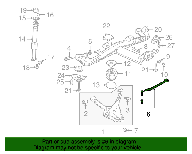 1999-2011 GM Lateral Arm 25954973 | QuirkParts