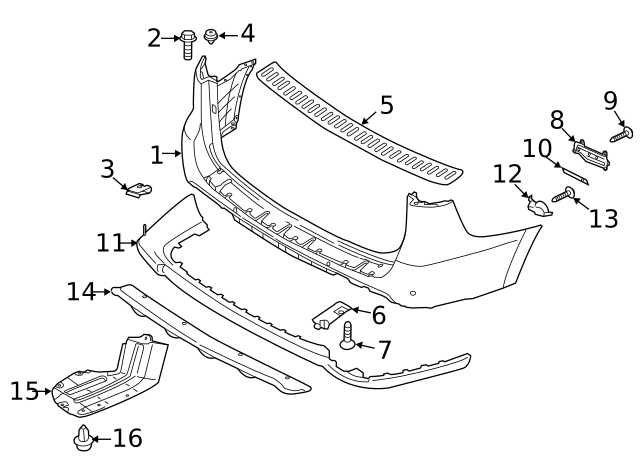 86610-A9AB0 - Bumper Cover 2019-2021 Kia Sedona | Genuine Kia Parts