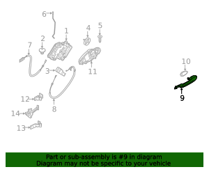 Genuine BMW 51-21-8-492-025 | Handle, Outside | FREE Shipping on Most ...