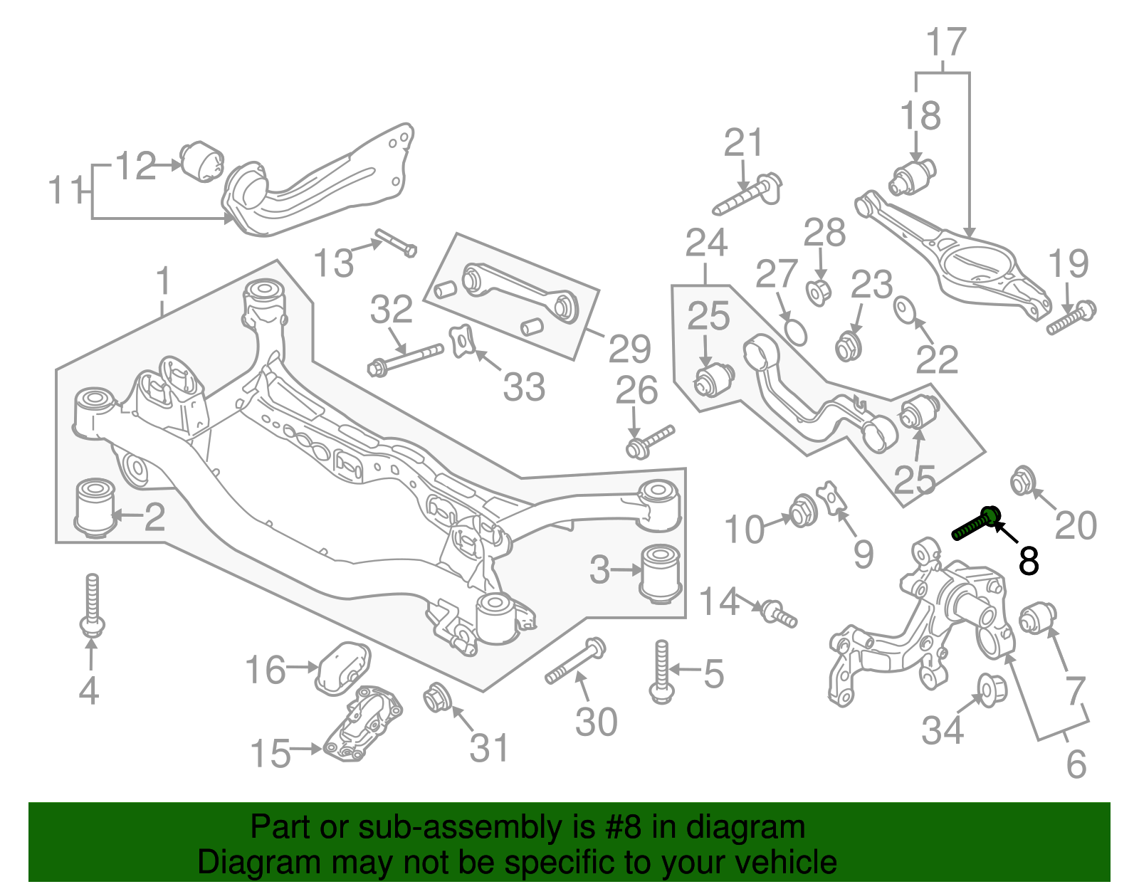2009-2025 Volkswagen Knuckle Mount Bolt N-912-013-01 | Wolfsburg Parts ...