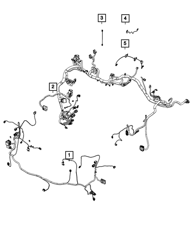 2021-2022 Dodge Durango Front End Module Wiring 68456885AB | Mopar eStore