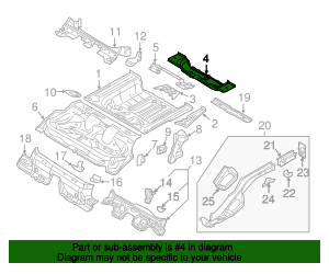5Q0-813-617-A - Reinforced Plate 2015-2018 Audi | Audi OEM Parts
