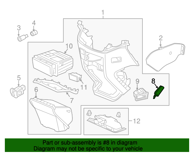 77291-TK8-A01 - Box Assembly Damper 2011-2017 Honda Odyssey | Honda ...