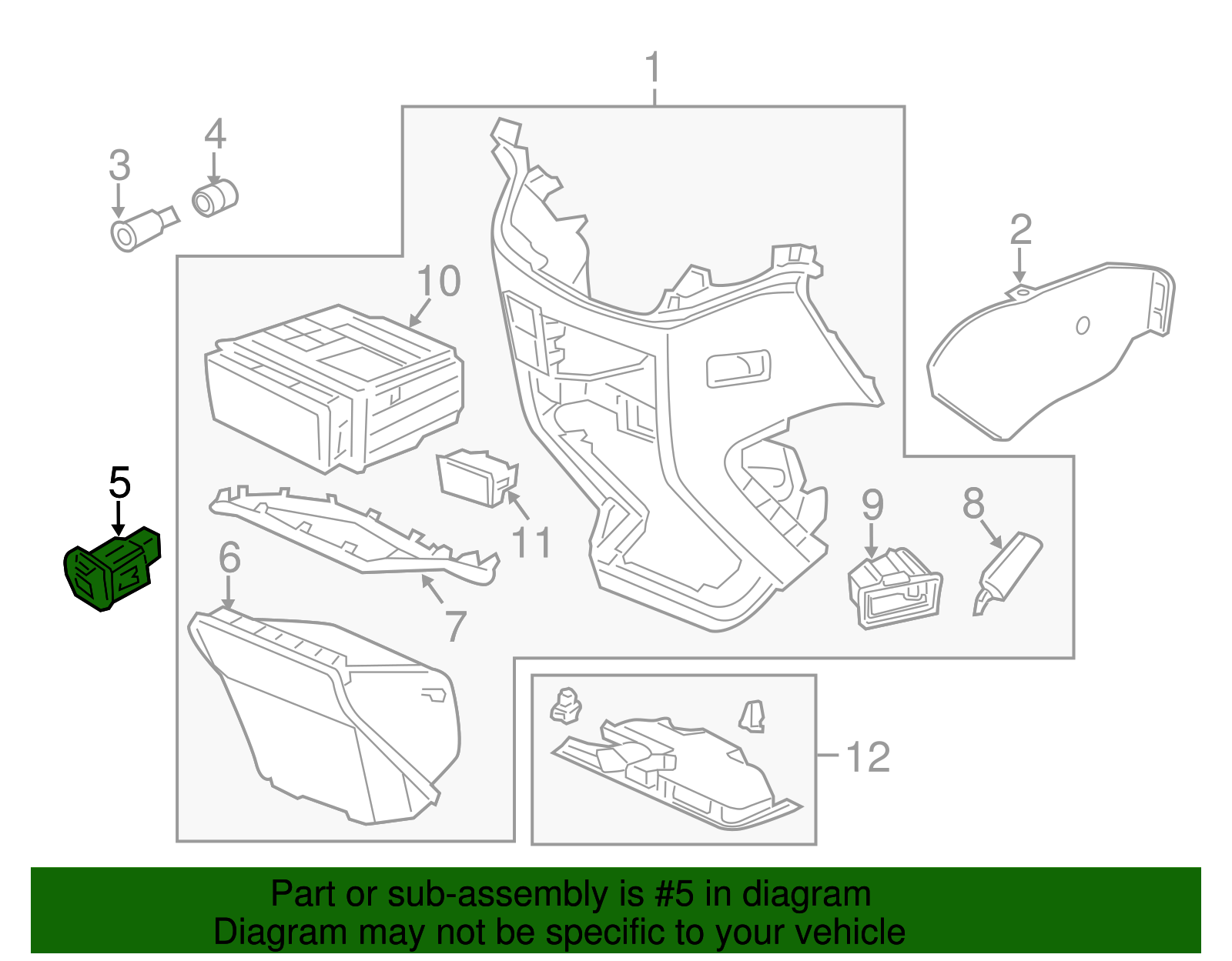 2011-2017 Honda Odyssey Auxiliary Jack 39112-TK8-A01 | OEM Parts Online