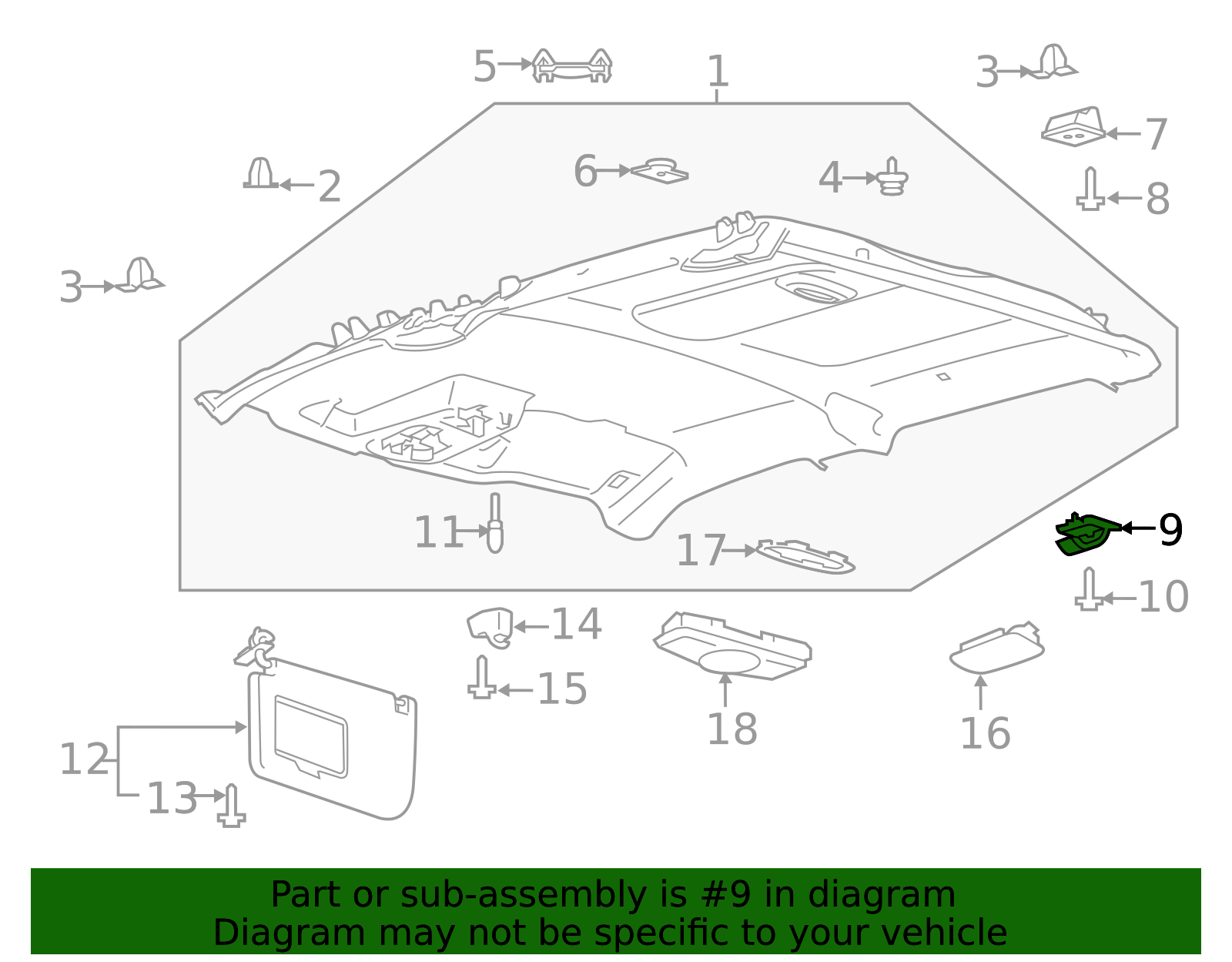 FL3Z-9929024-AC - Coat Hook 2015-2025 Ford | Ford Parts Direct