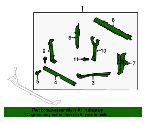 53029FJ0009P - Radiator Support - 2012-2017 Subaru | World OEM Parts Subaru