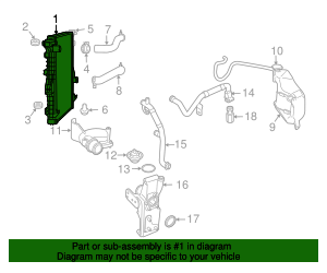 2010-2013 Mopar Radiator 55057089AB | Mopar Parts Canada