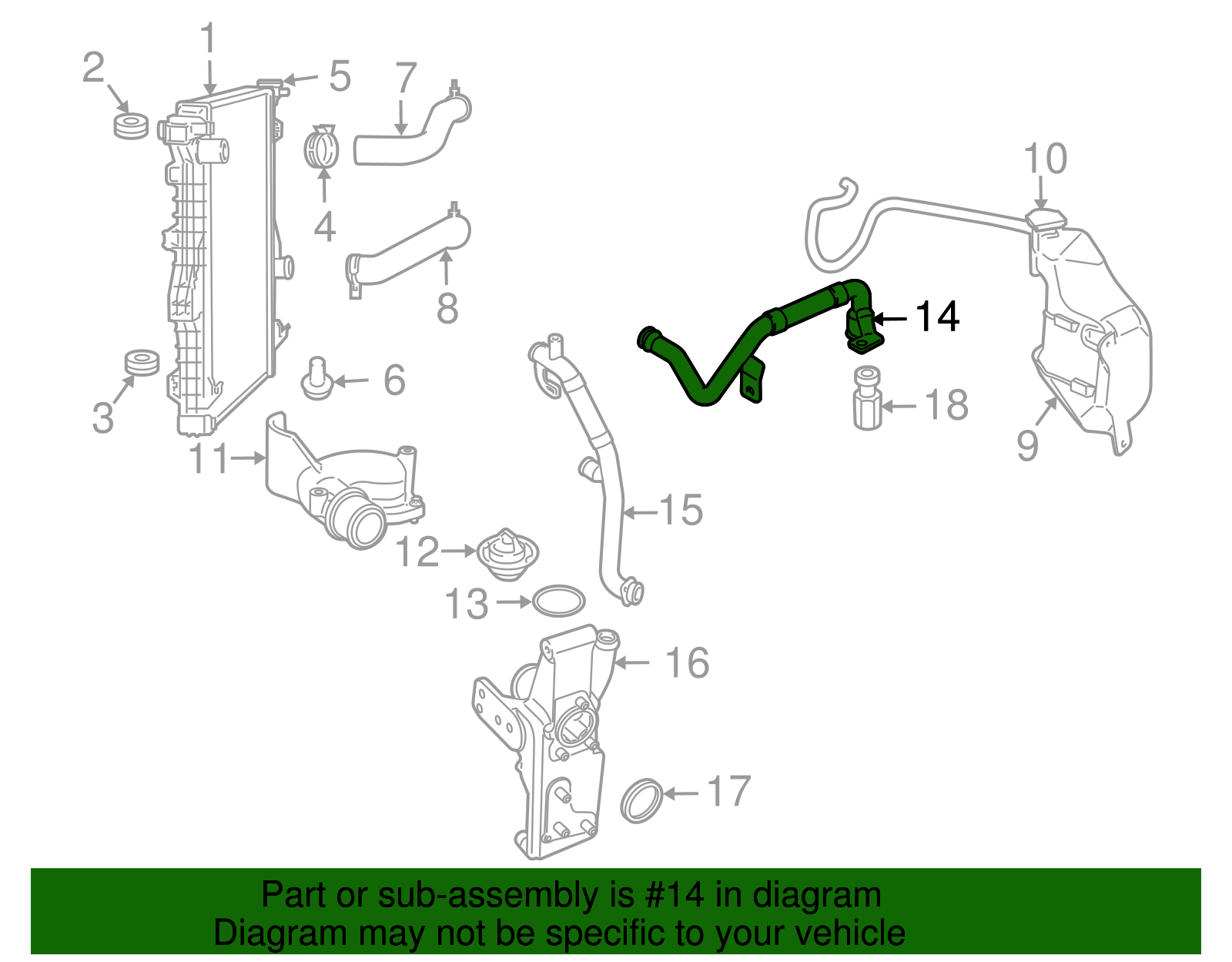 2010-2012 Mopar Tube 68213517AA | Mopar Parts Canada
