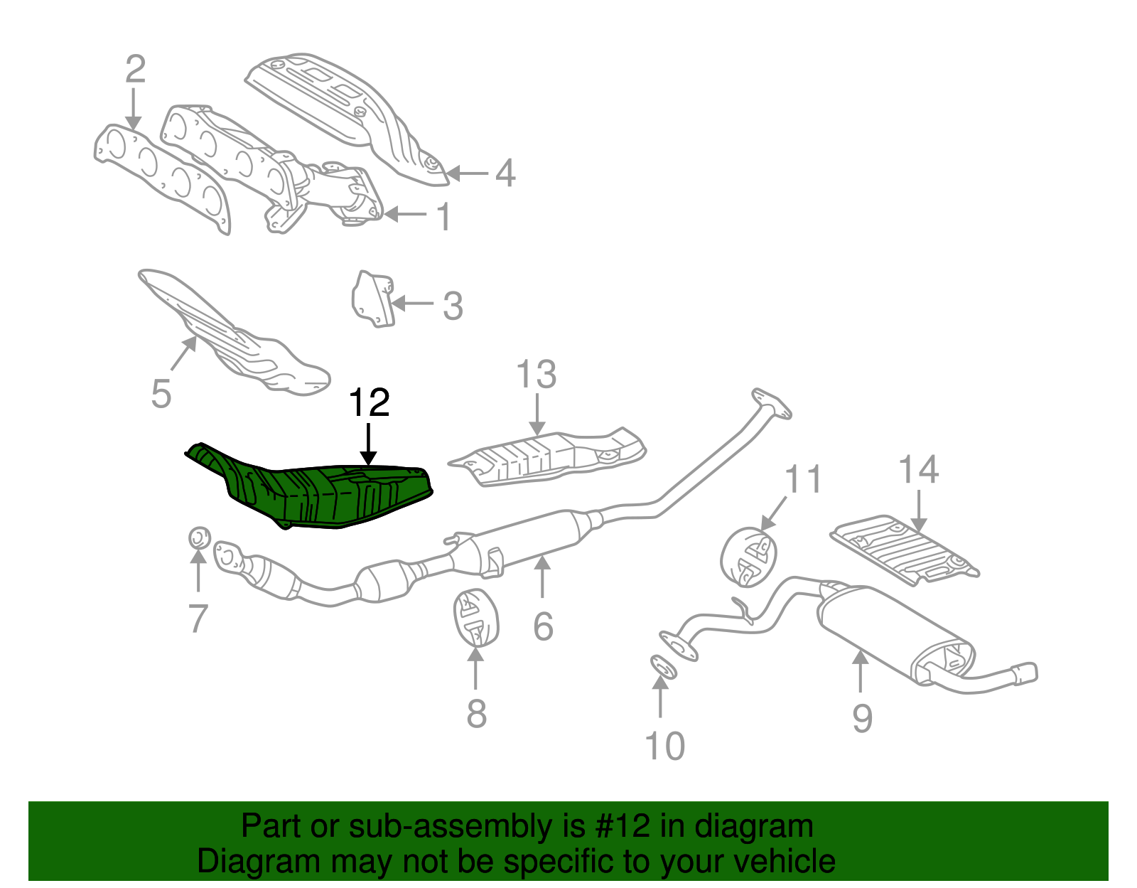 2003-2008 Toyota Heat Shield 58151-12210 | Retail Performance Auto Parts