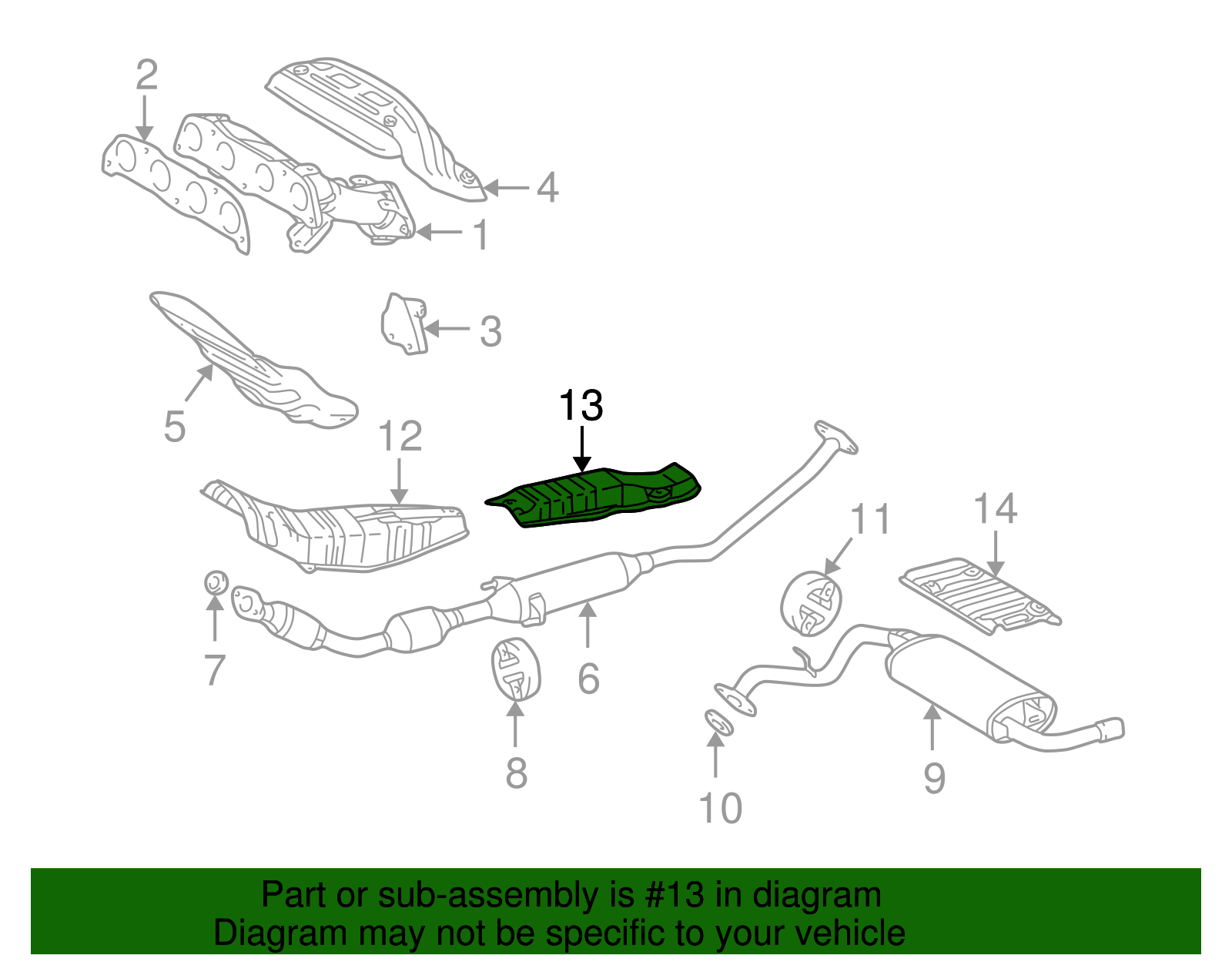 58153-20141 - 2000-2008 Toyota - Heat Shield | Sparks Parts