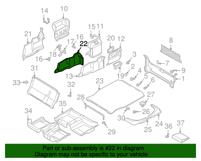Genuine BMW 51-47-8-164-809 | Wheelhouse Trim | FREE Shipping on Most ...
