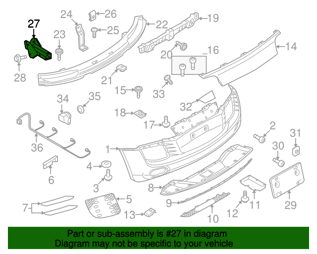 2008-2015 Audi R8 Energy Absorber 420-807-553-B | OEM Parts Online
