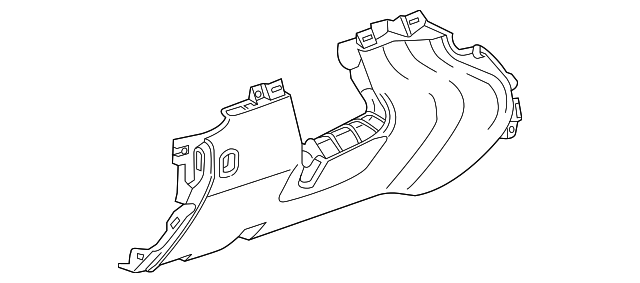 2019-2021 GM Black Driver Side Instrument Panel Knee Auxiliary Bolster ...