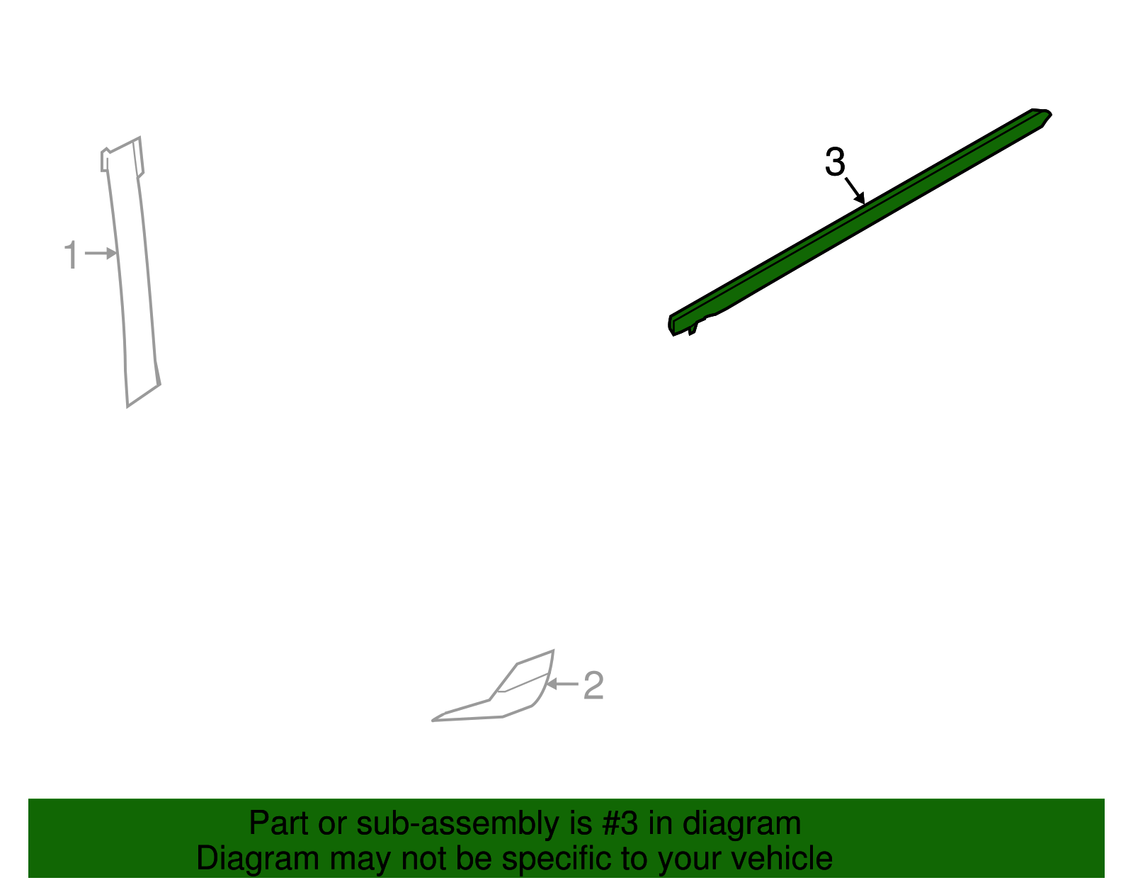 72950-T7A-003 - Door Belt Molding 2016-2020 Honda HR-V | AutoNation Parts