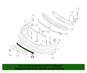 2007-2009 Kia Amanti Center Molding 86677-3F500 | QuirkParts