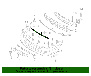 86681-3F500 - Center Bracket 2007-2009 Kia Amanti | Kia.Parts Store