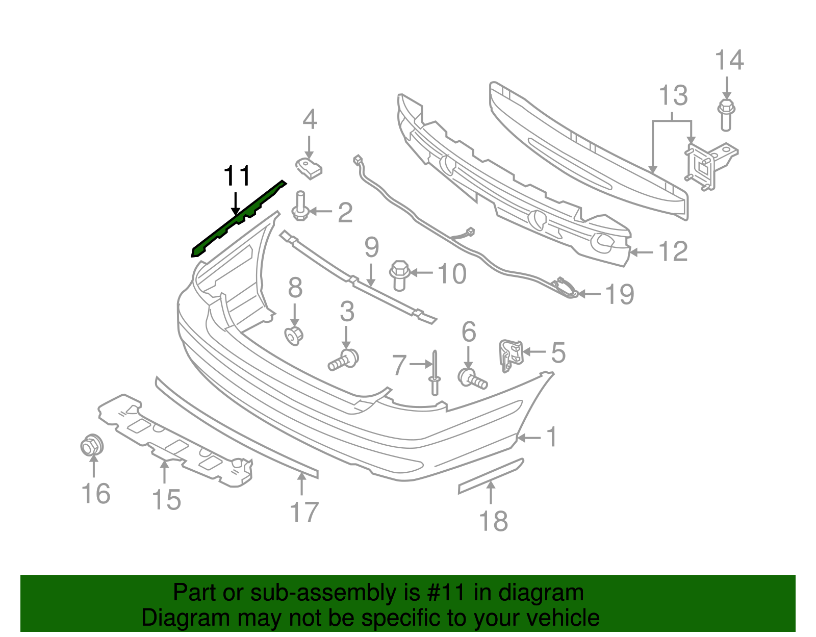 86613-3F500 - Side Mount Bracket 2007-2009 Kia Amanti | Kia.Parts Store