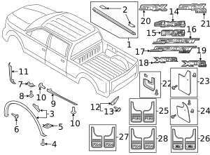 2015-2020 Ford Stone Deflector FL3Z-99292A23-BA | TascaParts.com